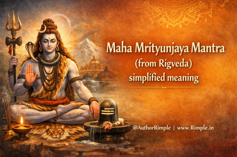 Maha Mrityunjaya Mantra (from Rigveda) simplified meaning